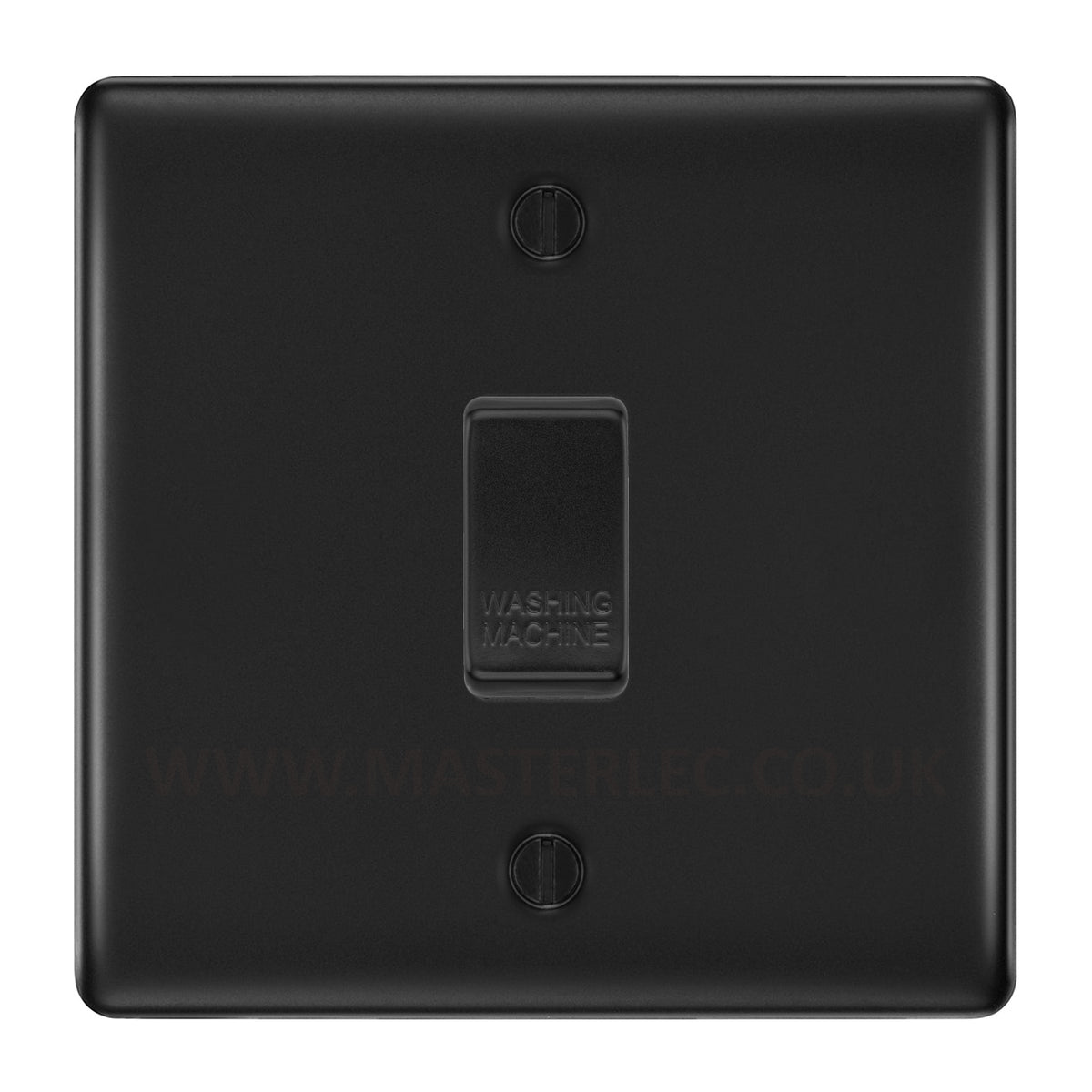 BG Matt Black 1 Gang Engraved Appliance Custom Labelled Grid Switch ...