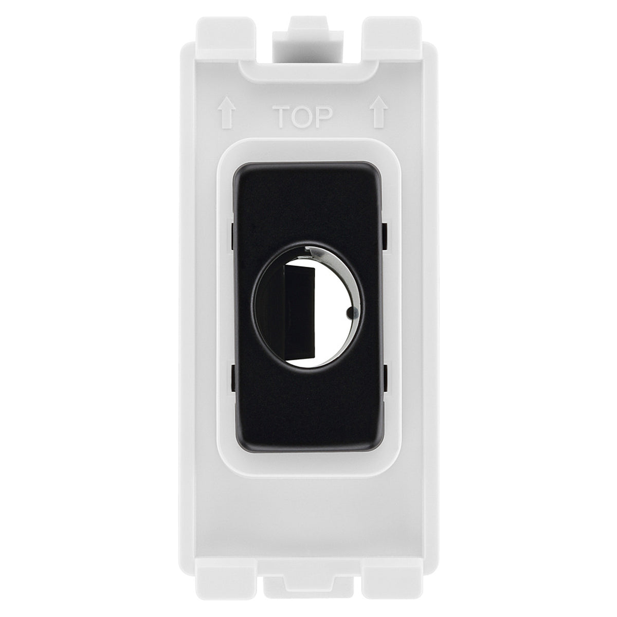 BG Nexus RFBFLEX Matt Black Grid Flex Outlet Module — Masterlec
