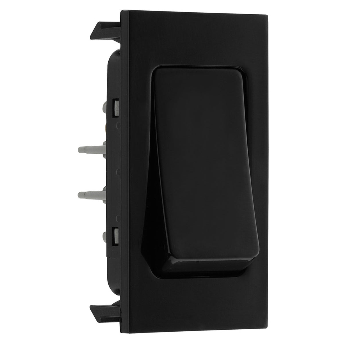 BG EMSW12B 20AX 2 Way Euro Module Switch Black Insert — Masterlec