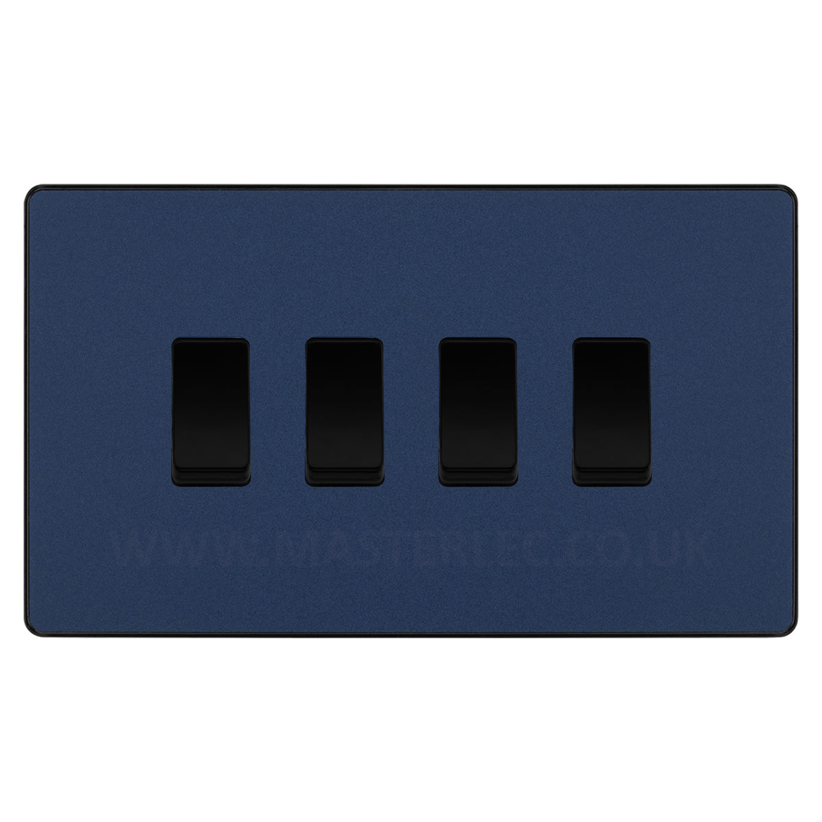 BG Black Nickel 1 Gang Engraved Custom Labelled Appliance Grid Switch