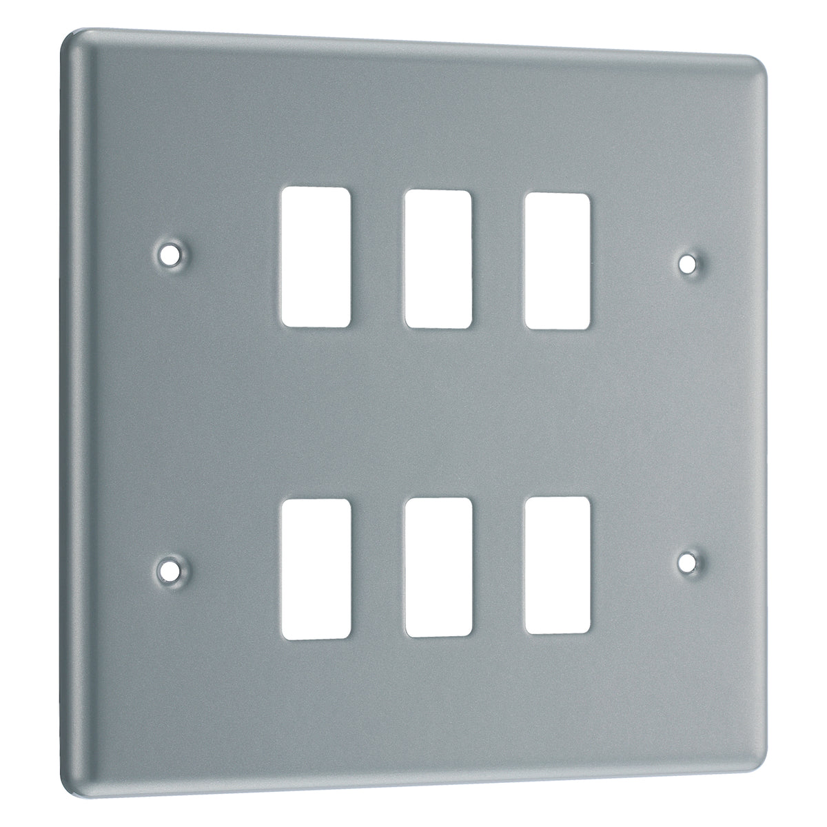 BG Nexus RMC6 Metal Clad 6 Gang Front Cover Plate — Masterlec