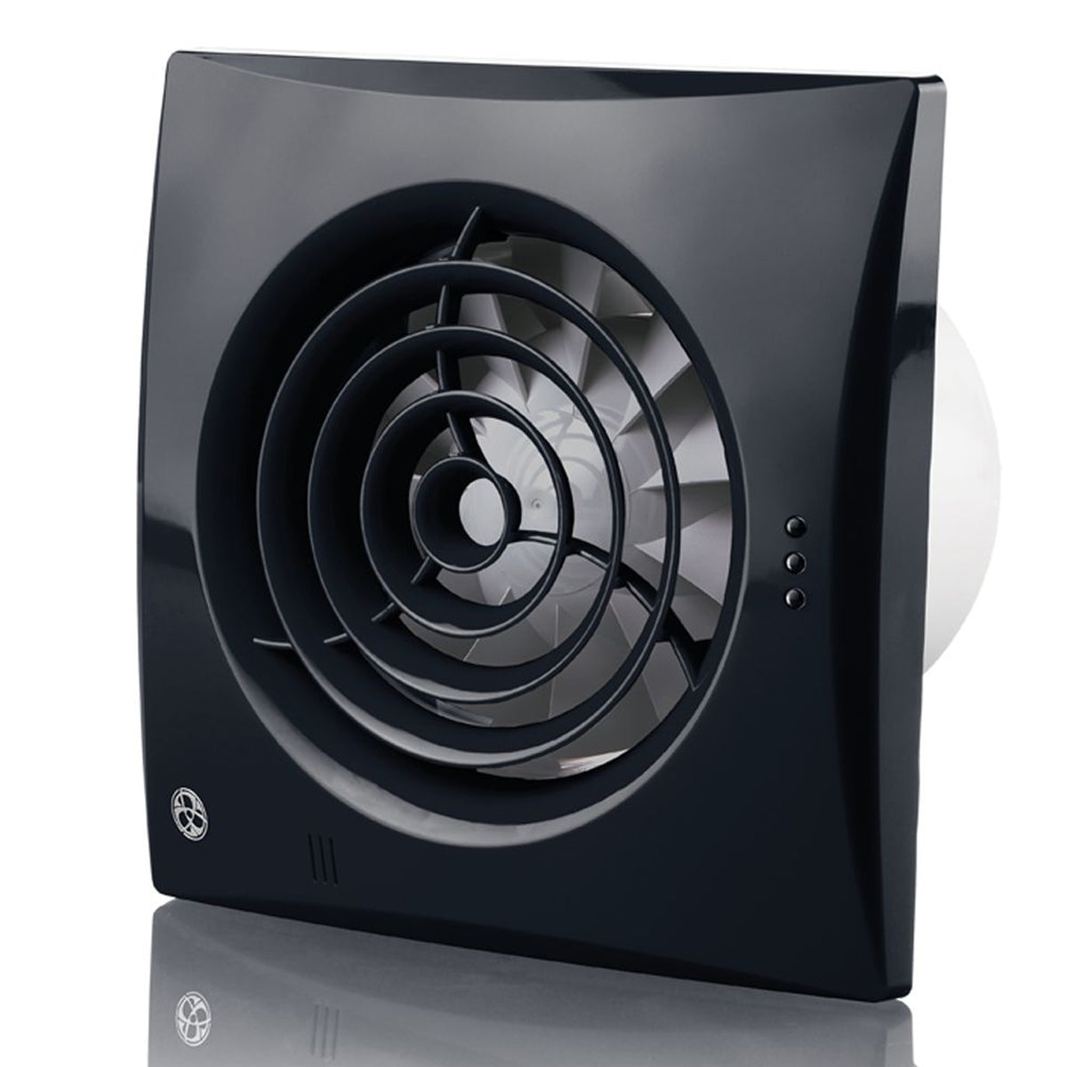 Calm 100mm Zone 1 Timer Bathroom Extractor Fan Low Noise Silent Black ...