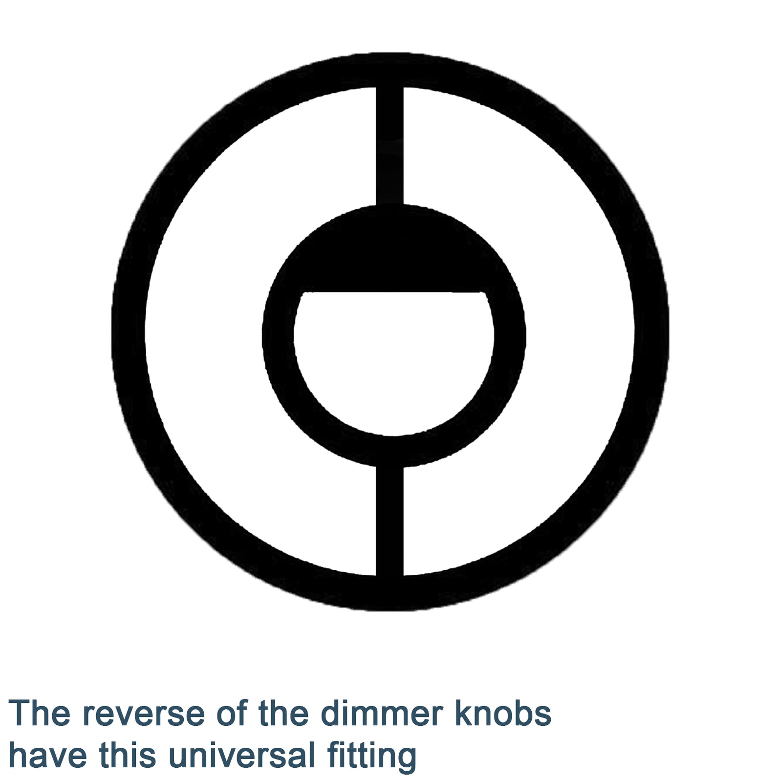BG Nexus Brushed Steel Universal Replacement D-Shaped Dimmer Knob ...