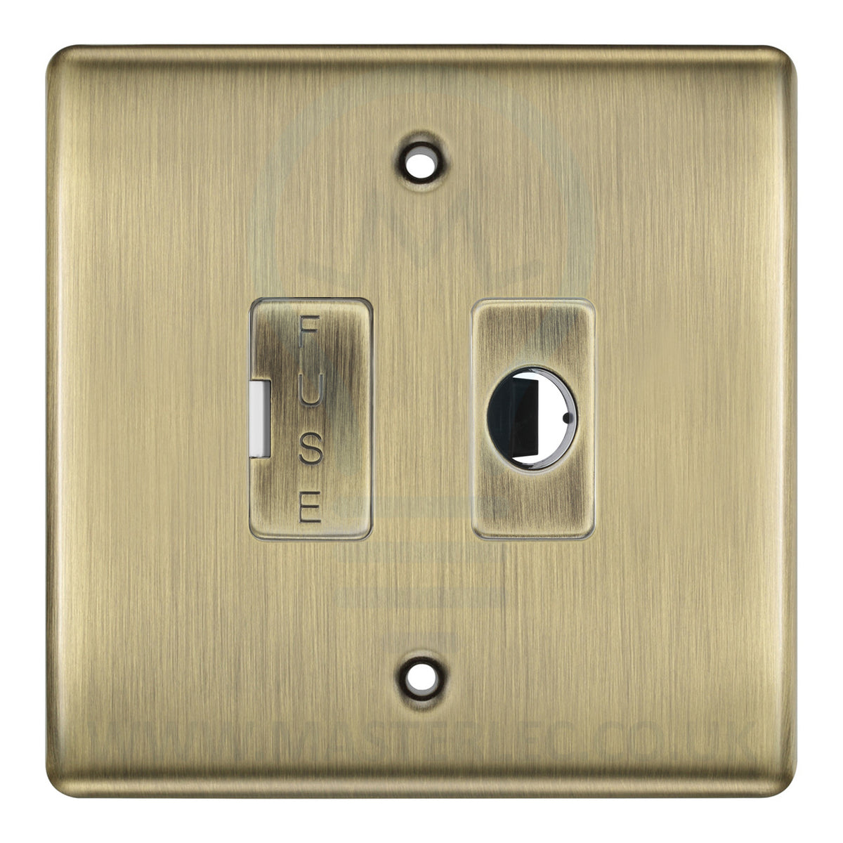 BG Nexus Antique Brass Unswitched Fused Spur Connection Unit with Flex ...