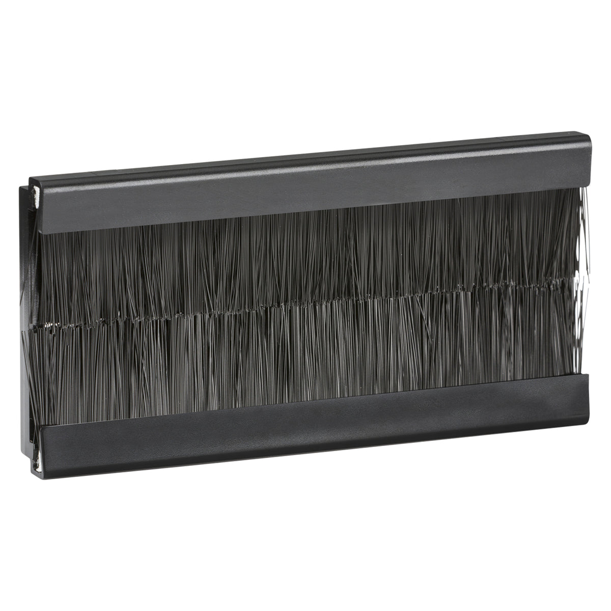 Black 4 Gang Double Brush Module Cable Entry — Masterlec