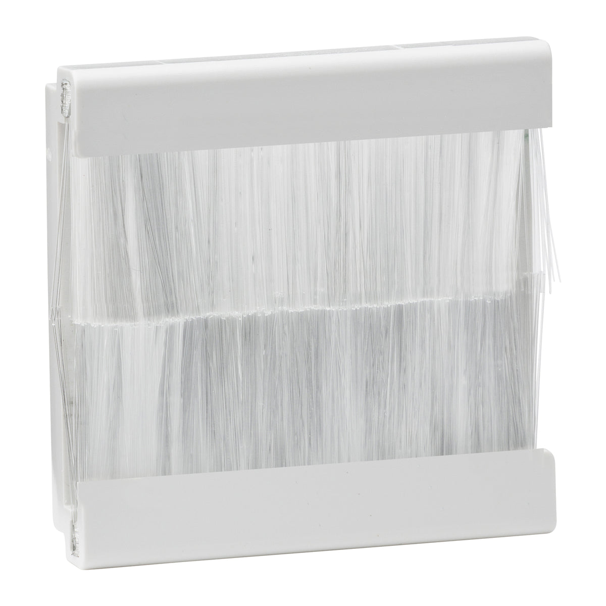 White 2 Gang Single Brush Module Cable Entry — Masterlec
