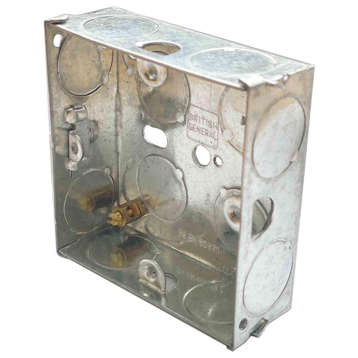 25mm 1 Gang Single Galvanised Steel Metal Back Box BG HGS02 — Masterlec