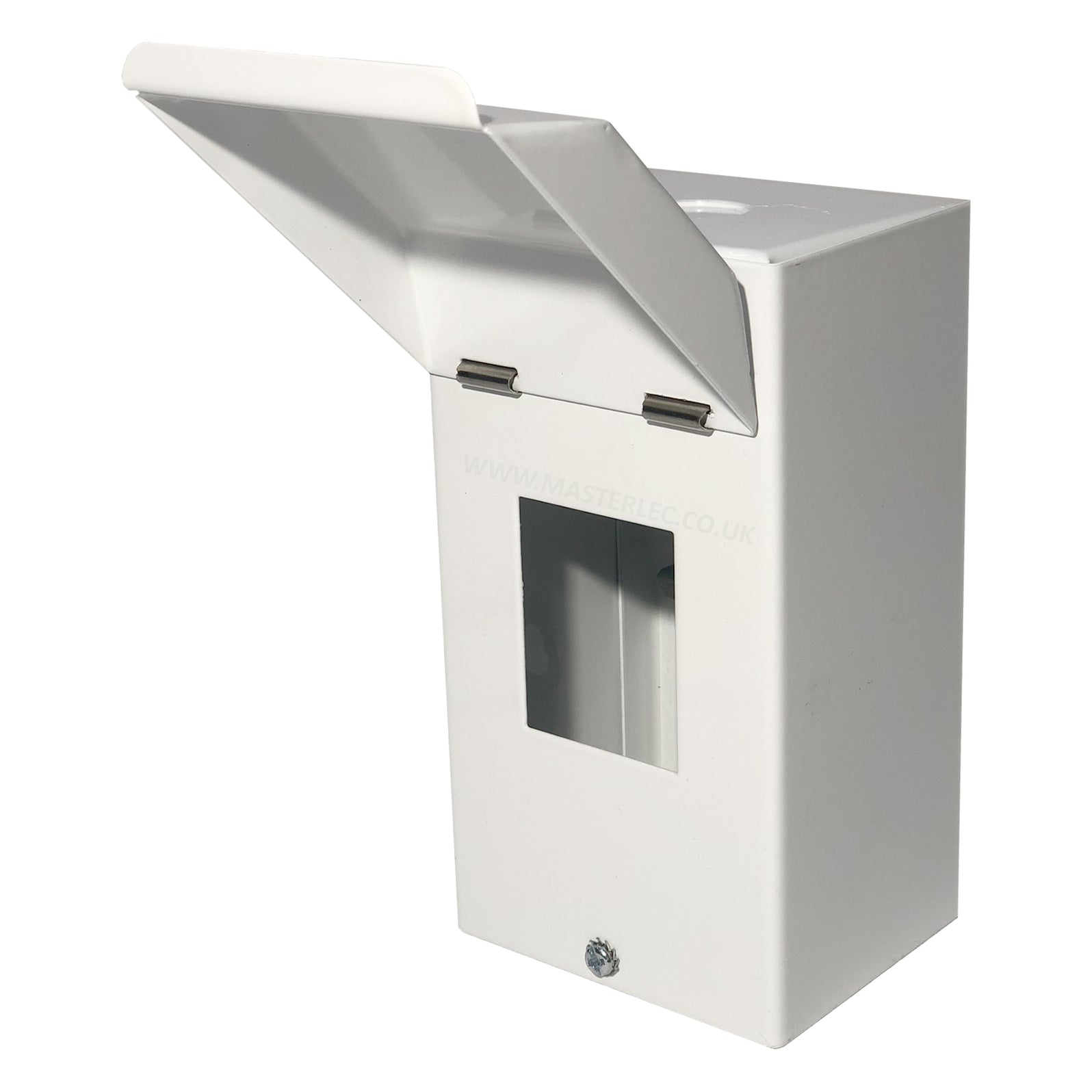 Live EMCU2-A 2 Module Empty Metal Enclosure with DIN Rail MCB RCD Cont ...