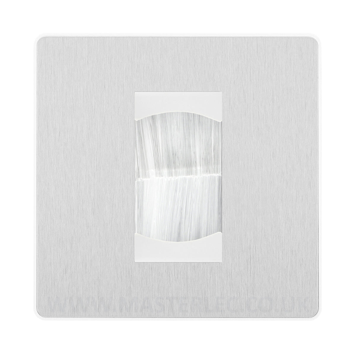 BG Evolve Brushed Steel Screwless Single 1 Gang Brush Cable Entry ...