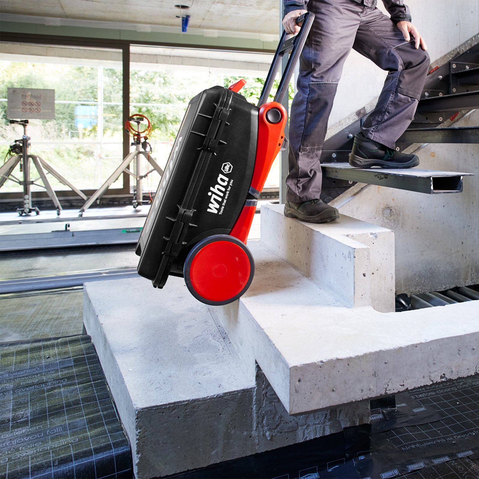 Wiha XXL 3 Empty Tool Case with Wheels Large Robust Wheeled Tool Stora ...