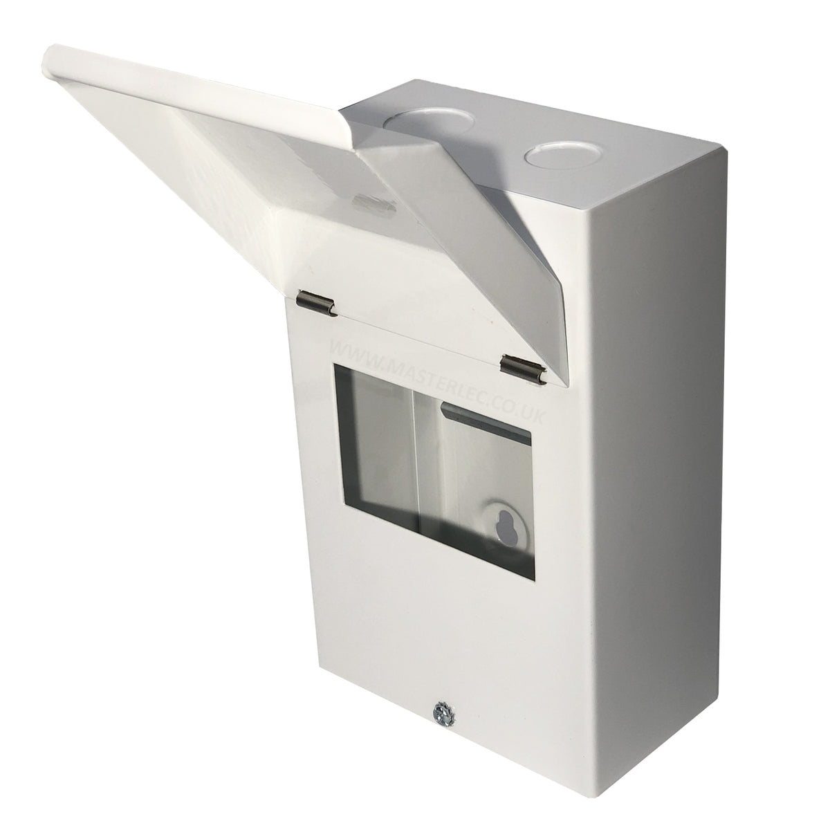 Live EMCU4-A 4 Module Empty Metal Enclosure with DIN Rail MCB RCD Cont ...