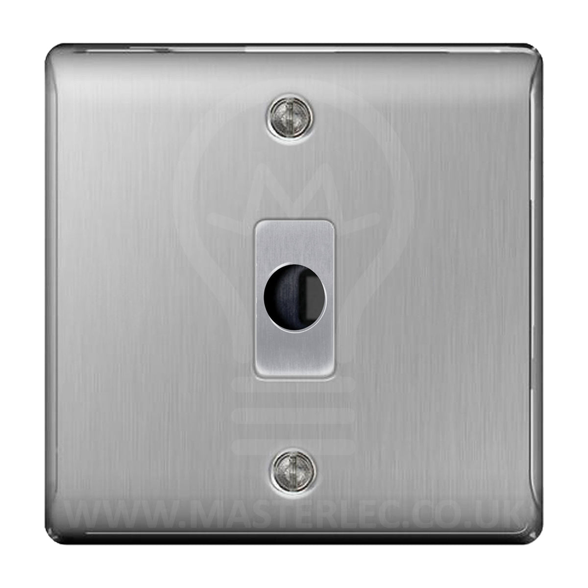 BG Nexus Brushed Steel NBSFLEX Flex Outlet Socket — Masterlec