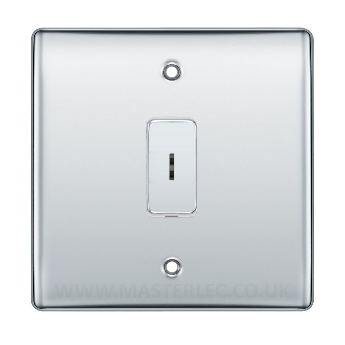 BG Nexus Polished Chrome 1 Gang 2 Way Single Pole Secret Key Grid Swit ...