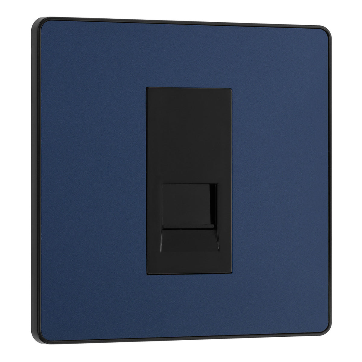 BG Evolve Matt Blue Screwless Single Secondary Telephone Socket PCDDBB ...
