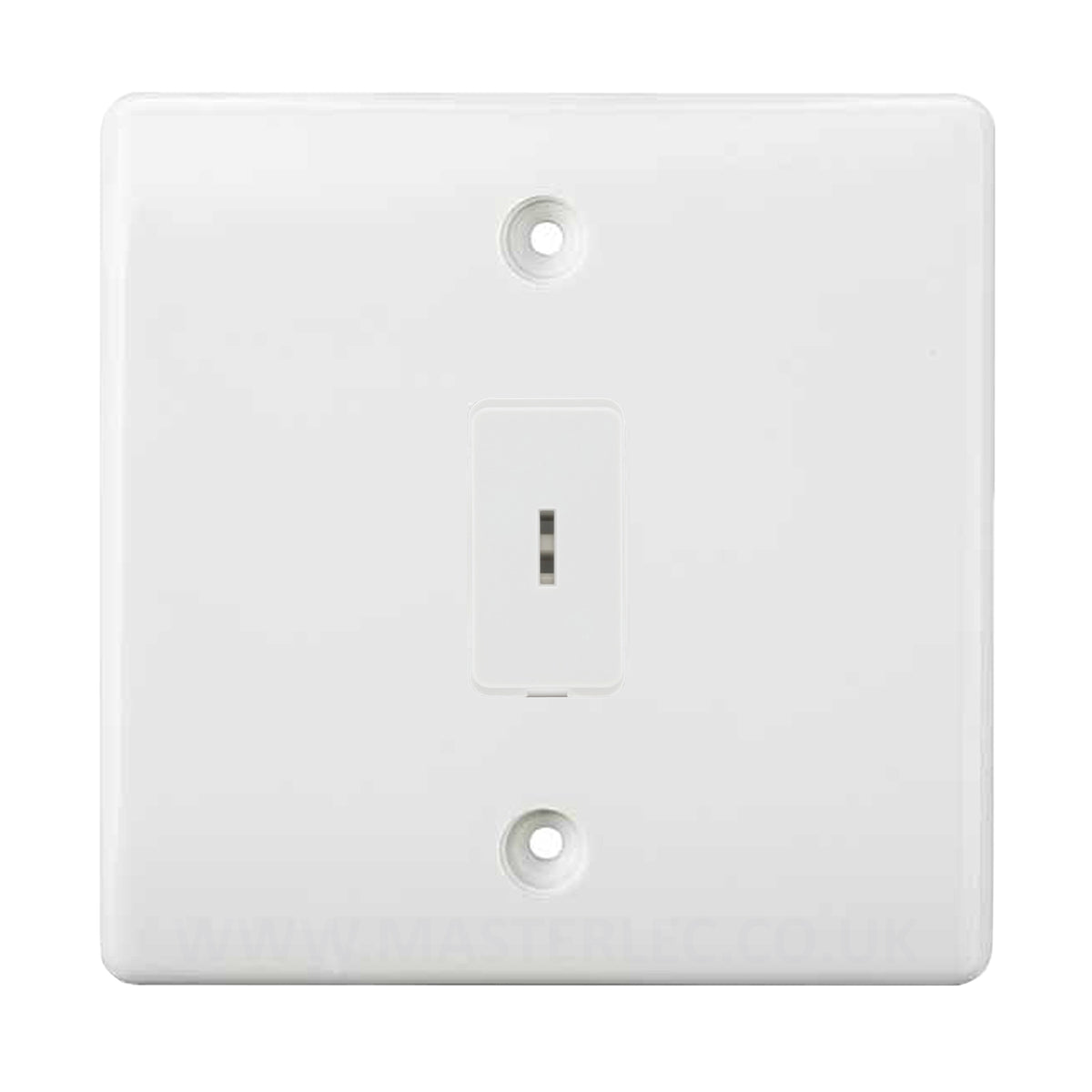 BG White 1 Gang 2 Way Single Pole Secret Key Grid Switch — Masterlec